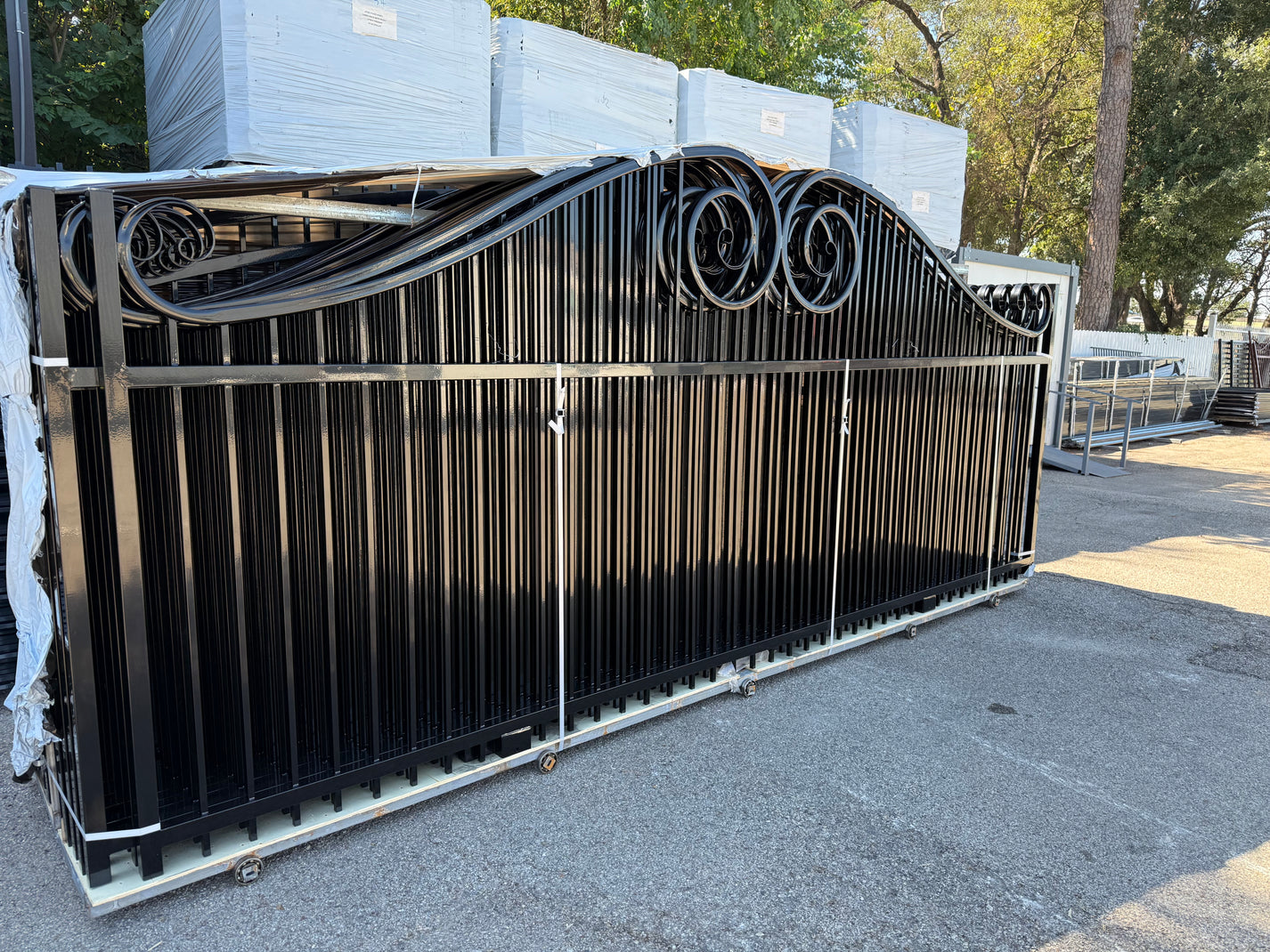 Driveway Wrought Iron Gates Powder Coated – Supreme Gate